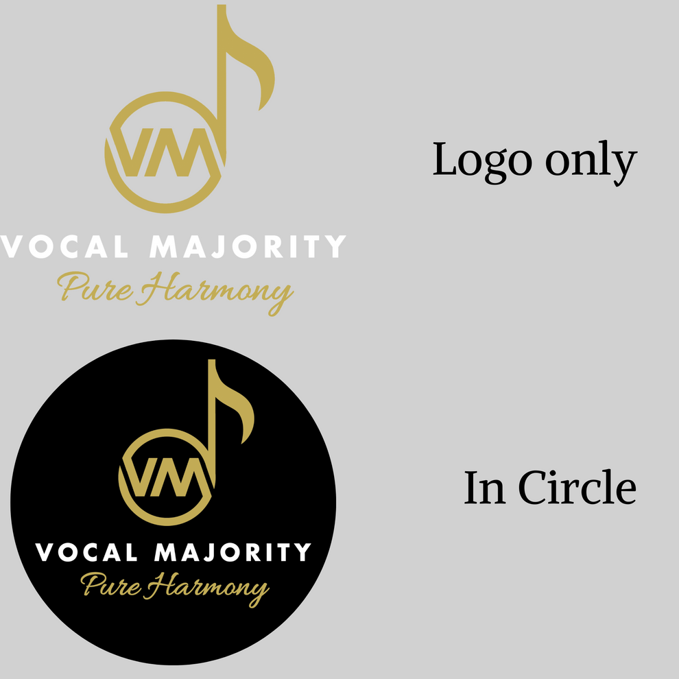 Vocal Majority: Permanent, Waterproof Decal Sticker – Custom Quartet Stuff