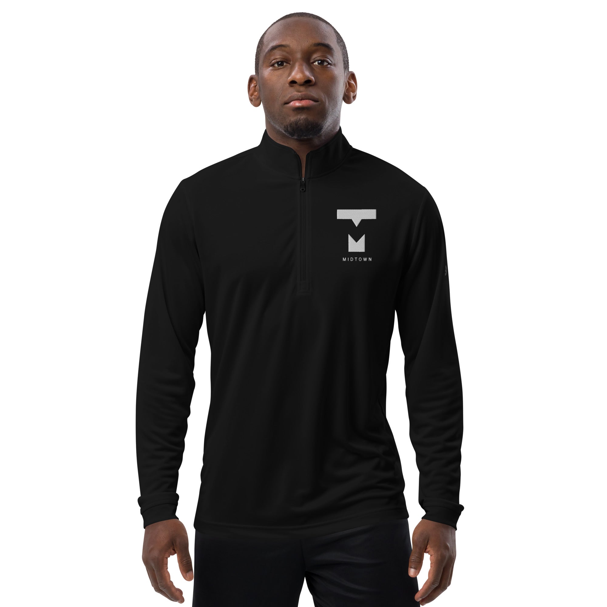 Midtown - Embroidered Adidas Quarter zip pullover – Custom Quartet Stuff