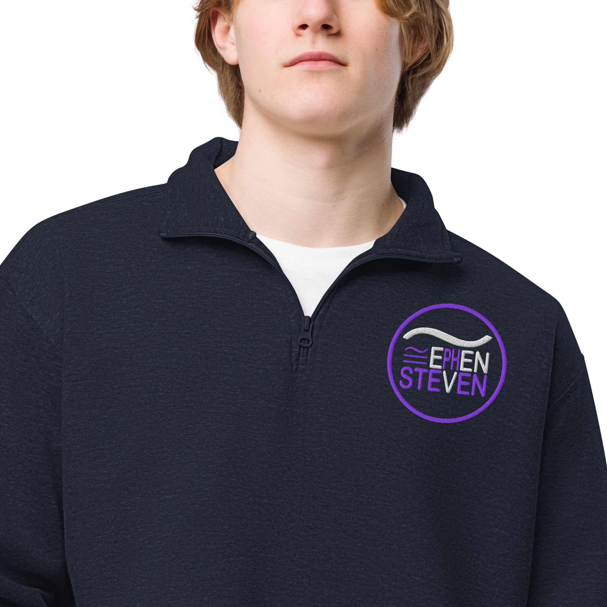 Ephen Steven - Embroidered Unisex fleece pullover – Custom Quartet Stuff